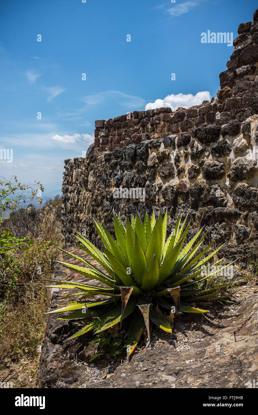 Tepoztlan Pyramid and Tepozteco Stock Photo - Alamy