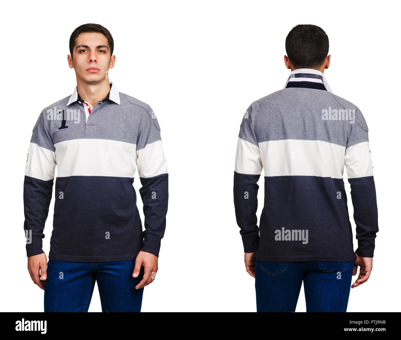 Young man in fashion concept isolated on white Stock Photo - Alamy