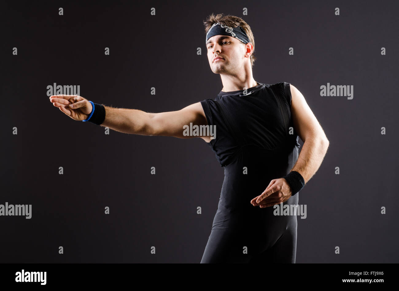 Young man training for ballet dances Stock Photo - Alamy