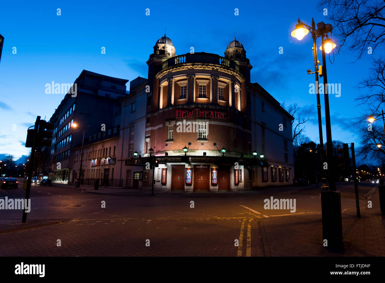 The New Theatre on Greyfriars Road, Cardiff, south Wales Stock Photo ...