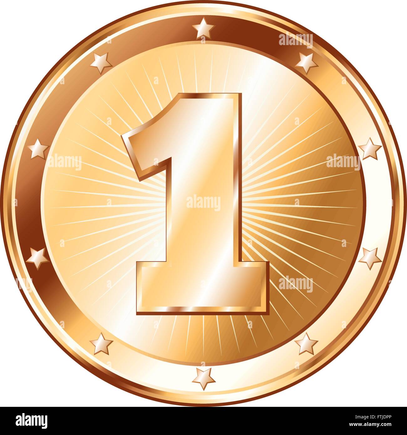 Number one in a circle Stock Vector Images - Alamy