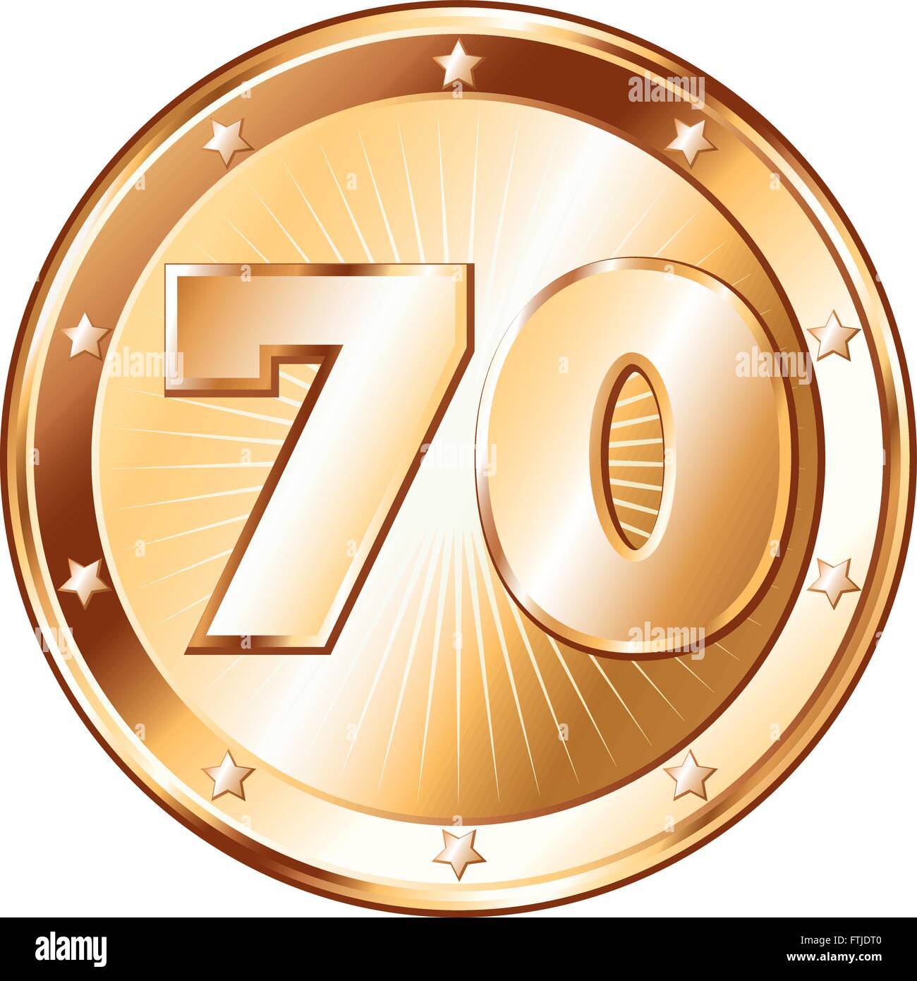 Seventy years Stock Vector Images - Alamy