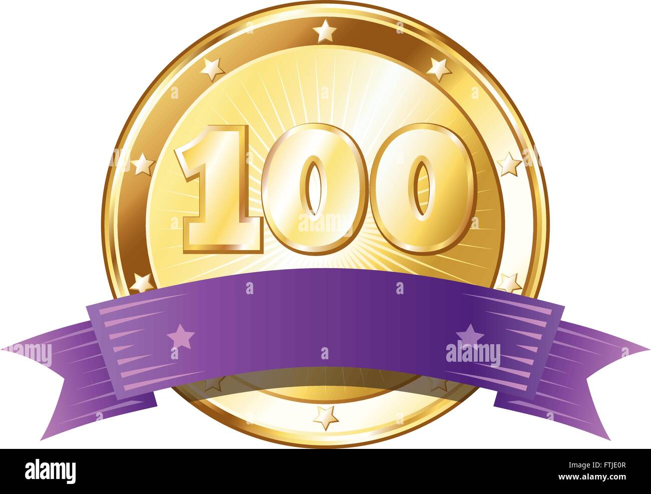 100 years badge hi-res stock photography and images - Alamy