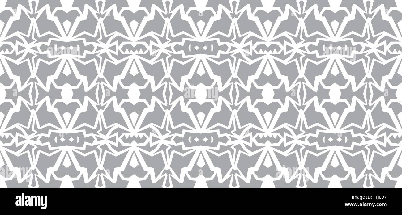 Vector seamless wallpaper. Monochrome gray white abstract pattern Stock ...