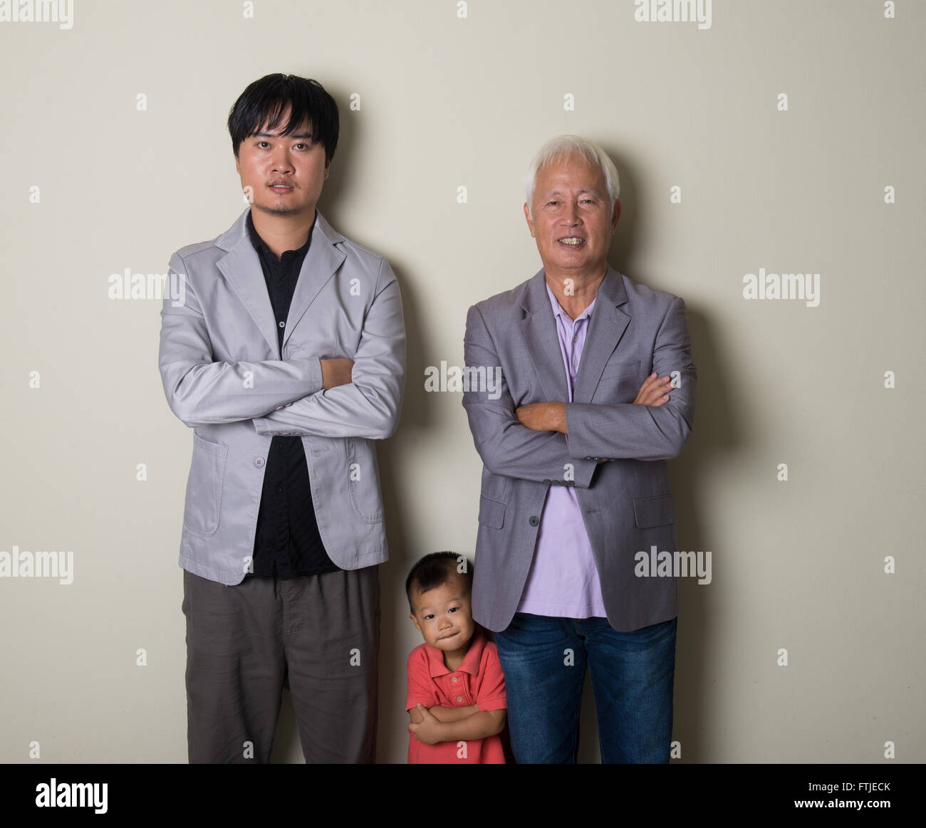 three generation asian family Stock Photo - Alamy