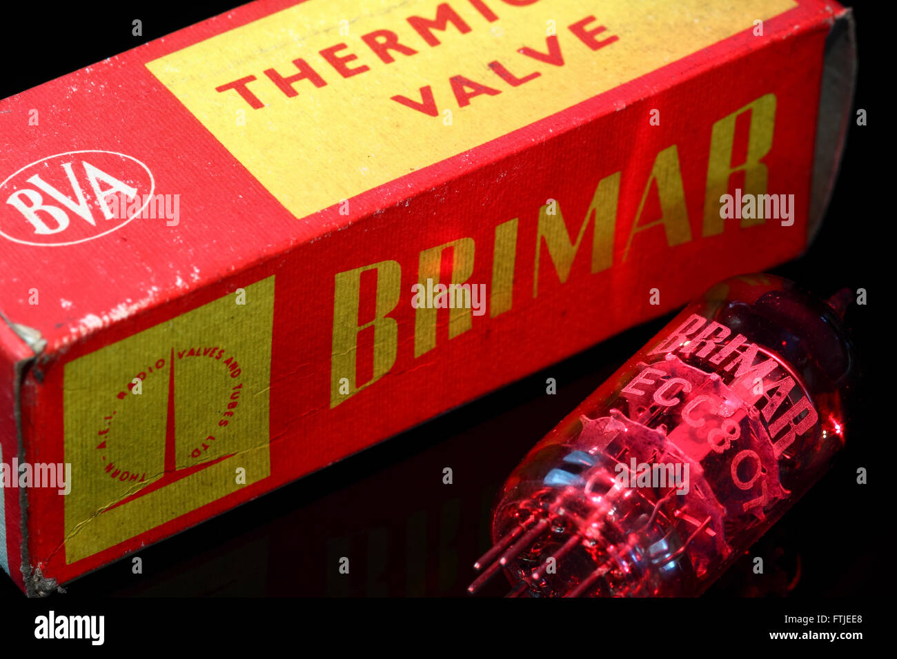Vintage obsolete glass vacuum radio valve (tube Stock Photo - Alamy