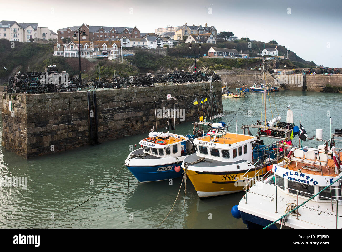 Newquay harbour in Cornwall Stock Photo - Alamy Newquay harbour in Cornwall Stock Photo - Alamy