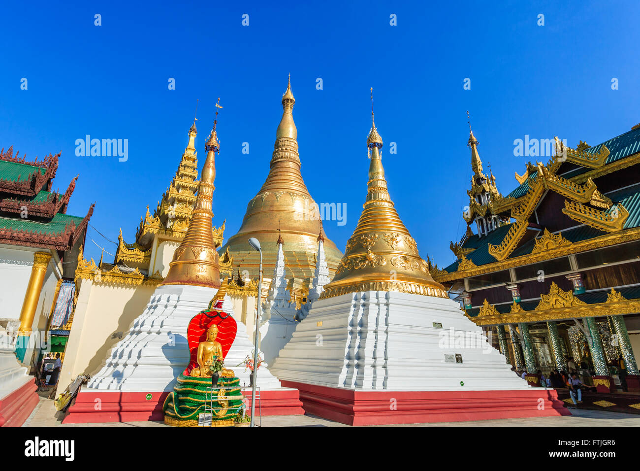 Famous pagoda at Yangon city, Burma Stock Photo - Alamy