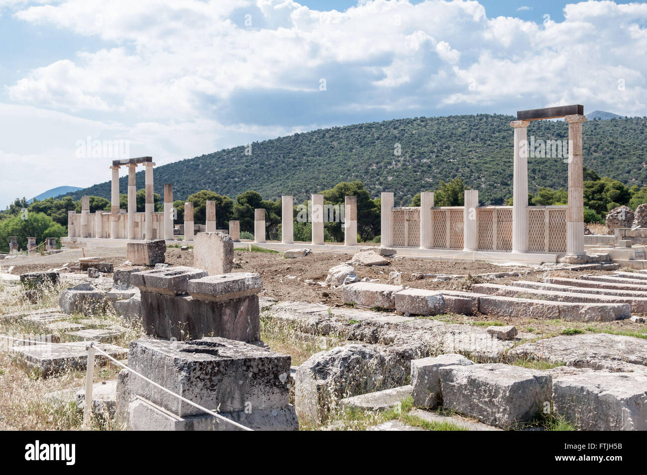 Epidauros Ancient Greek Temple Stock Photo - Alamy