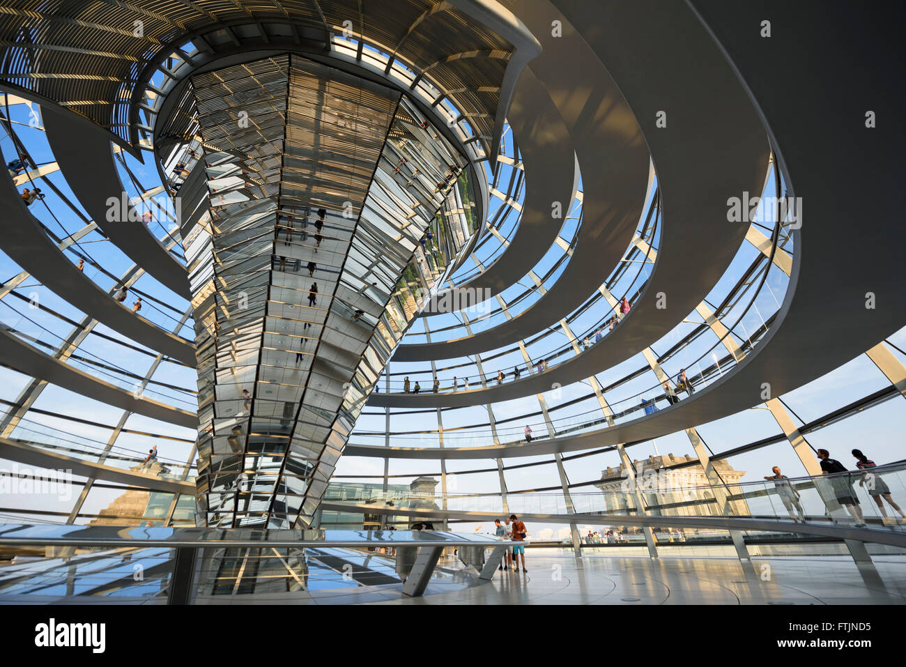 Berlin. Germany. Interior of the Reichstag dome Stock Photo - Alamy