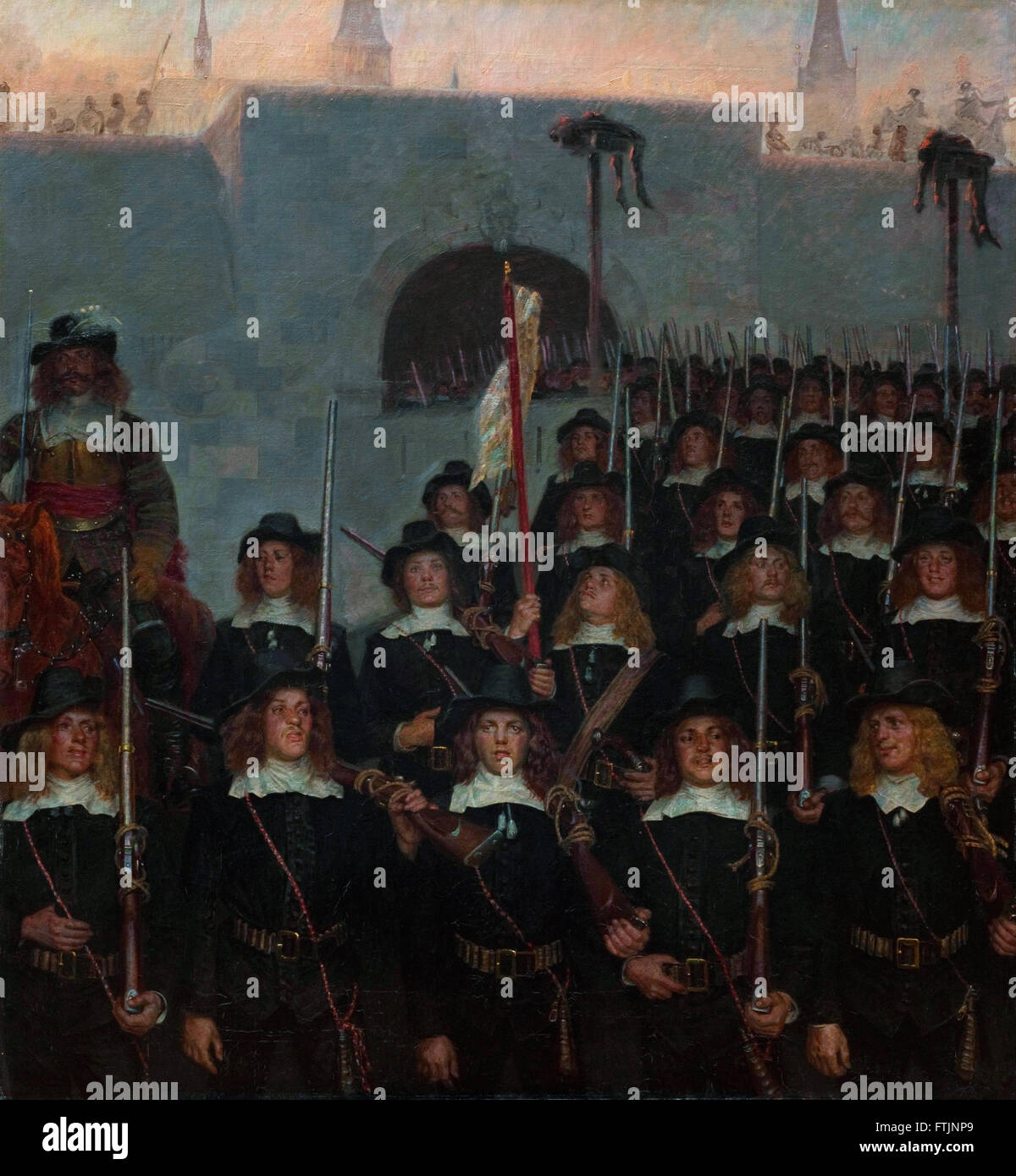 Kristian Zahrtmann - Students leave to defend Copenhagen in 1658 - The ...