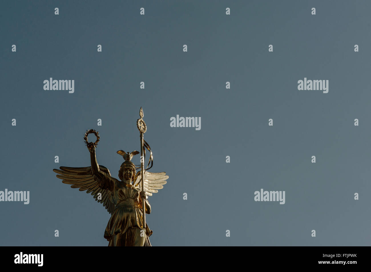 Berlin, Germany. 04th Mar, 2016. The bronze statue of Victoria, also ...