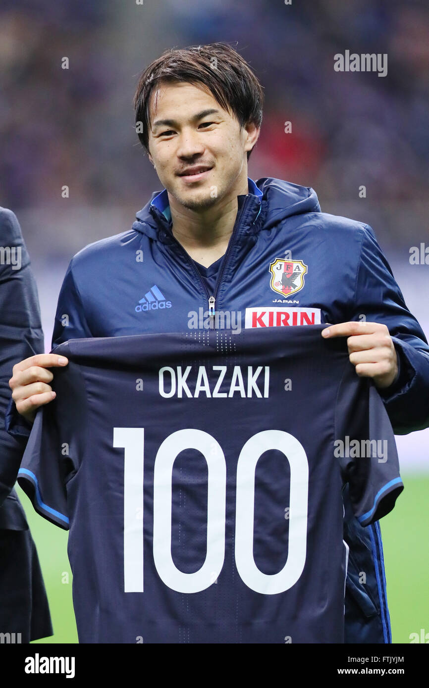 Saitama, Japan. Okazaki was made captain for the night to celebrate his ...