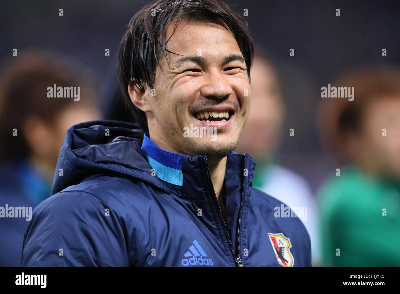 Saitama, Japan. Okazaki was made captain for the night to celebrate his ...