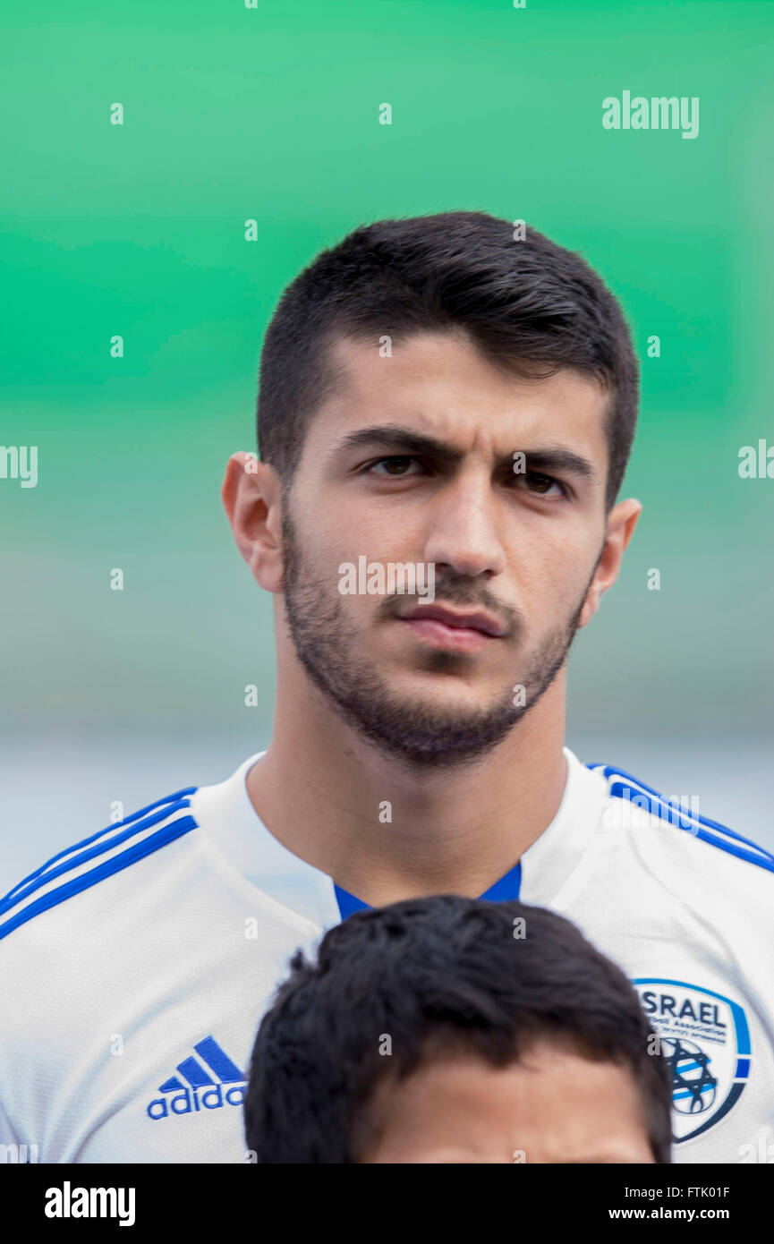 Padua, Italy. 25th Mar, 2016. Raz Yizhak (ISR) Football/Soccer : UEFA ...