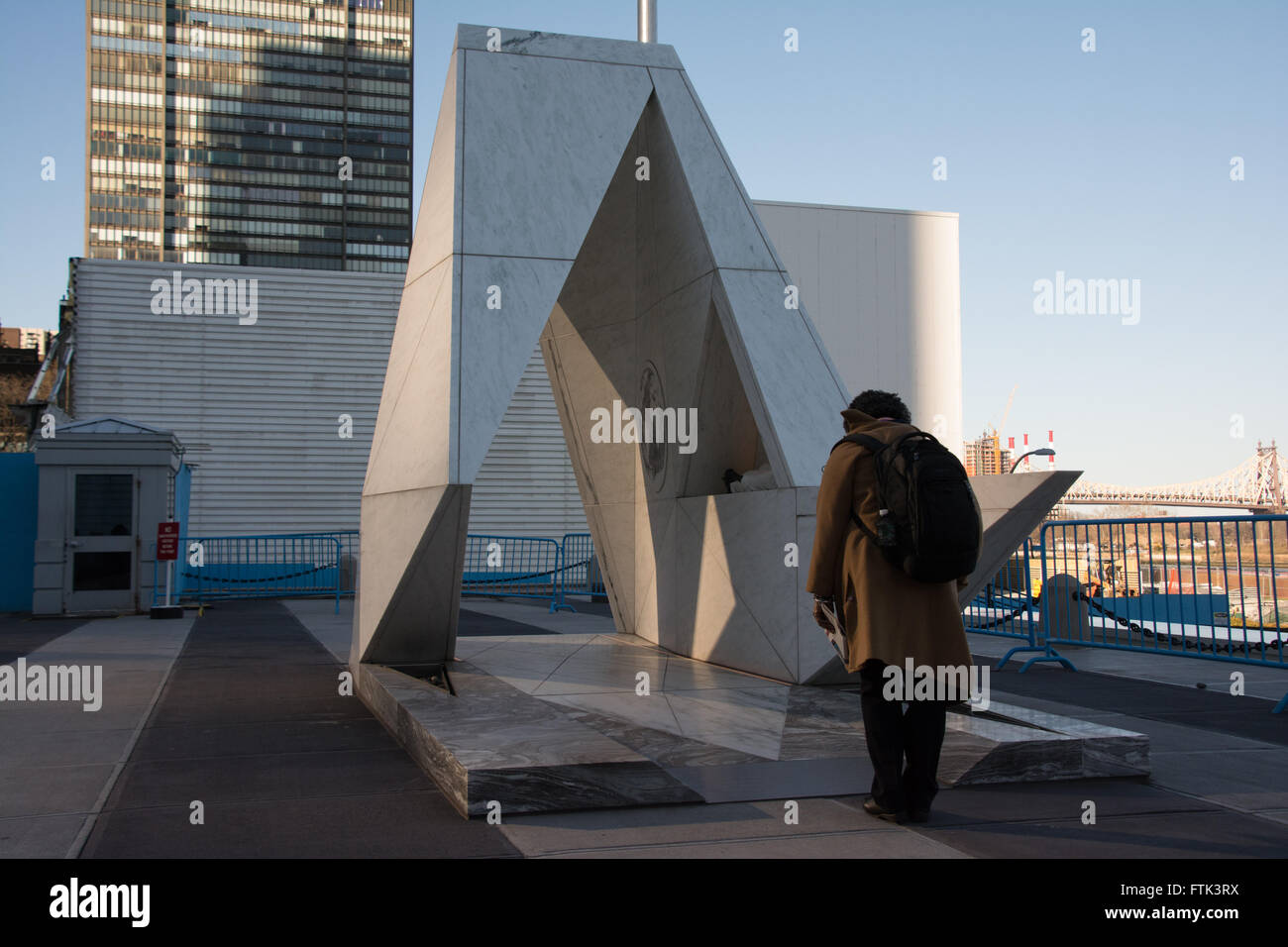 New York, NY. 29th March 2016. The Ark of Return, the UN's permanent ...