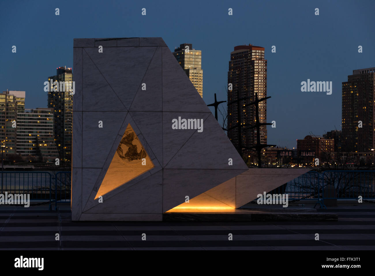 New York, NY. 29th March 2016. The Ark of Return, the UN's permanent ...