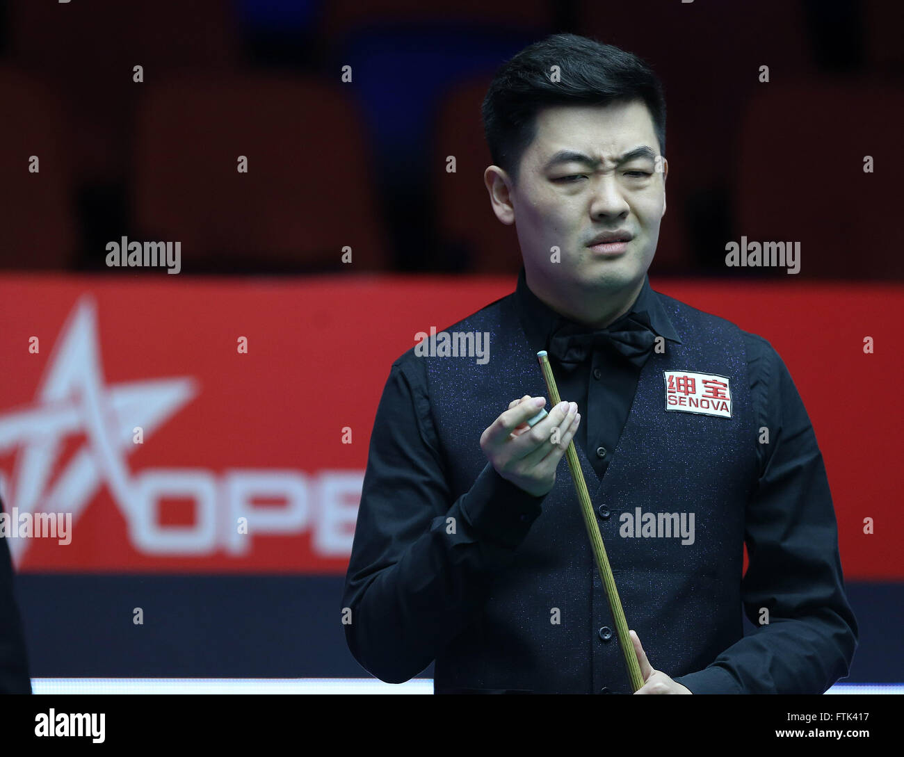 Beijing, China. 30th Mar, 2016. Tian Pengfei of China competes during ...