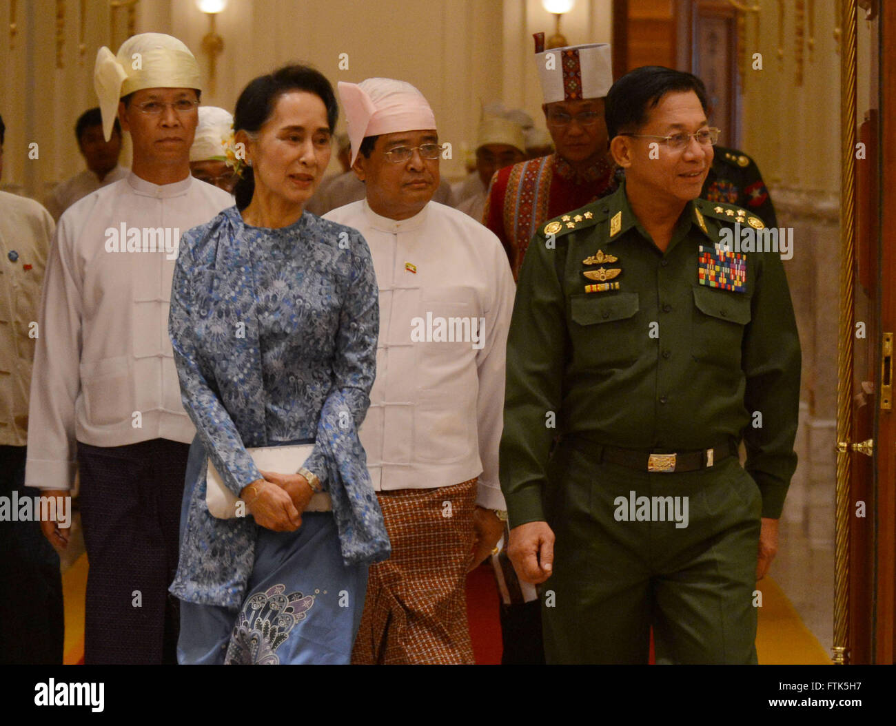 Nay Pyi Taw, Myanmar. 30th Mar, 2016. Myanmar's Commander-in-Chief of ...