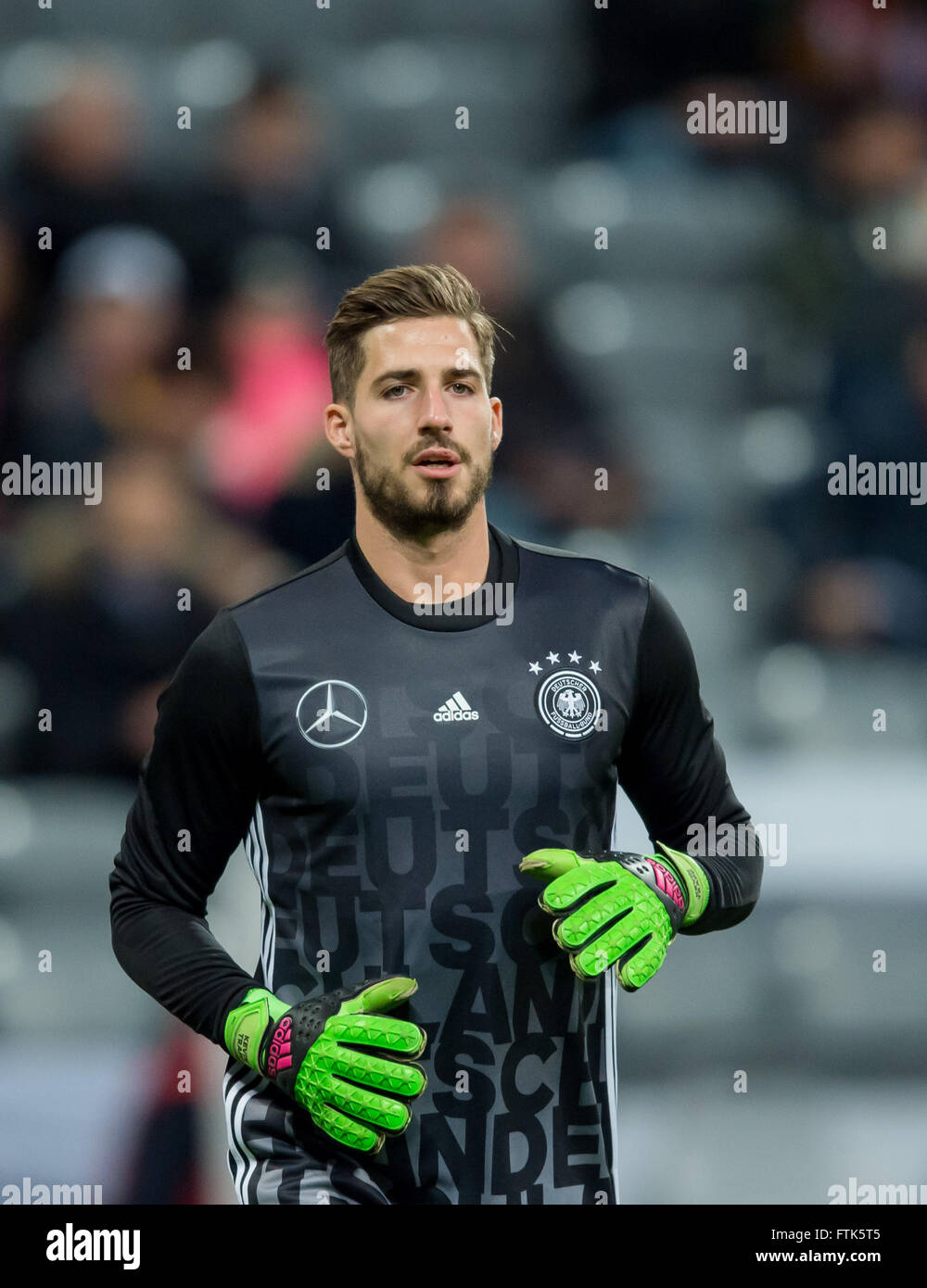 Munich, Germany. 29th Mar, 2016. Germany's goalkeeper Kevin Trapp ...