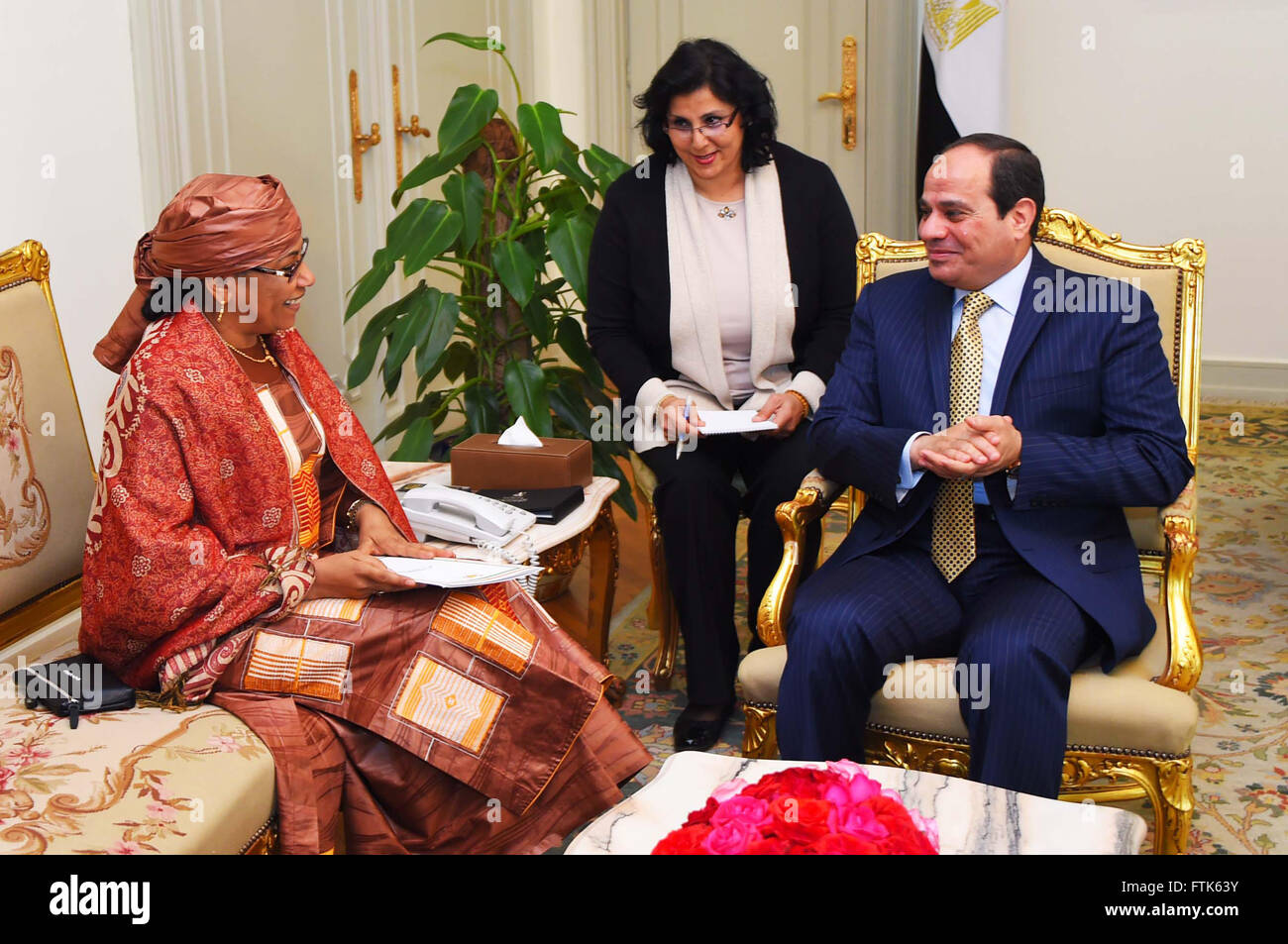 Cairo, Egypt. 30th Mar, 2016. Egyptian President Abdel Fattah al-Sisi ...
