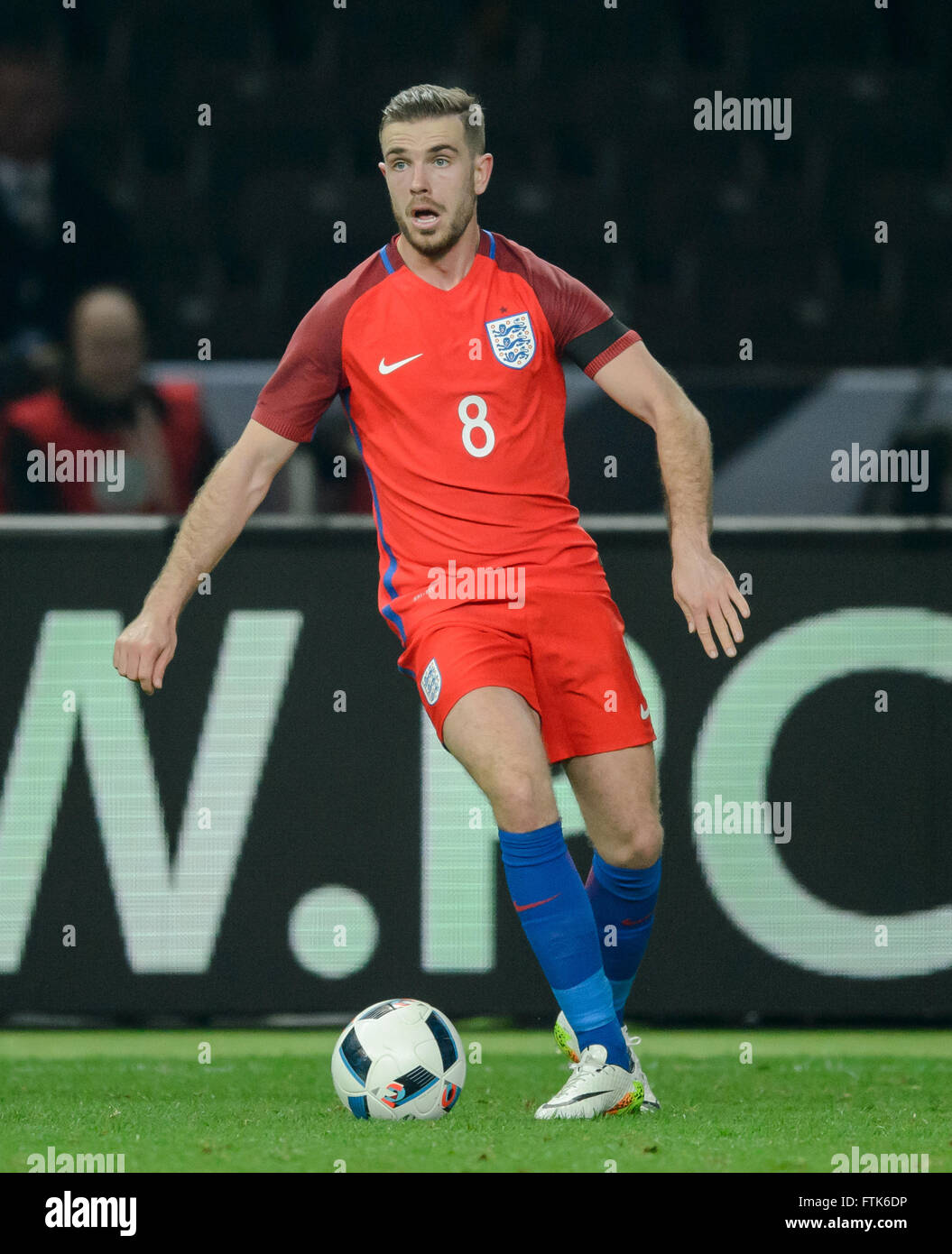 Berlin, Germany. 26th Mar, 2016. England's Jordan Henderson in action ...