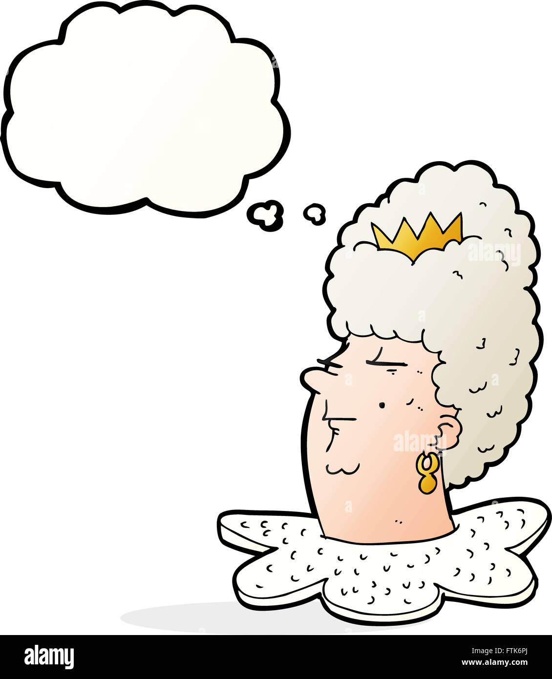 Cartoon queens head hi-res stock photography and images - Alamy