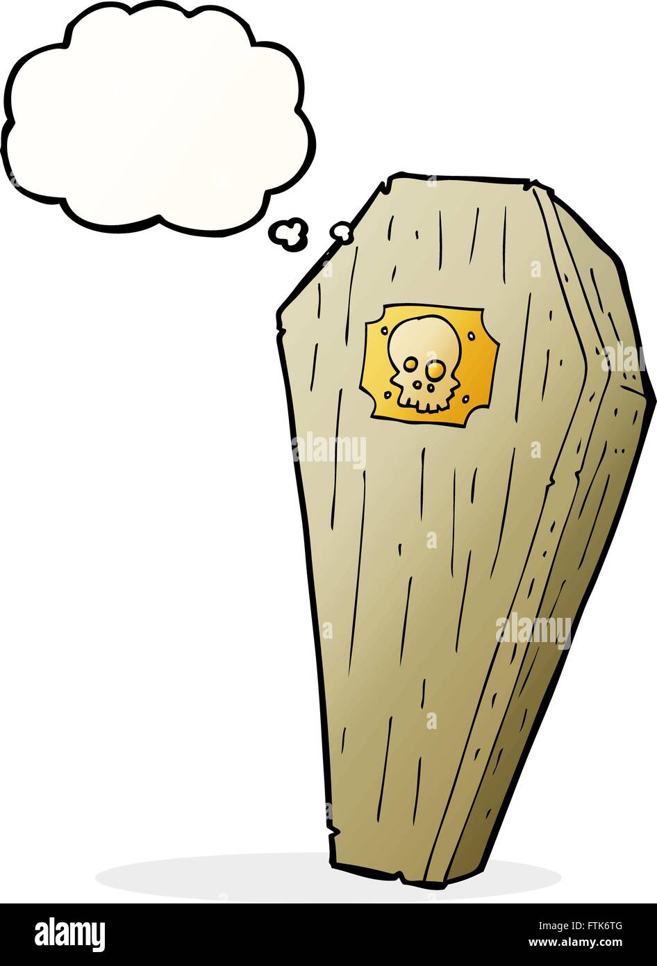Freehand retro cartoon halloween coffin hi-res stock photography and ...