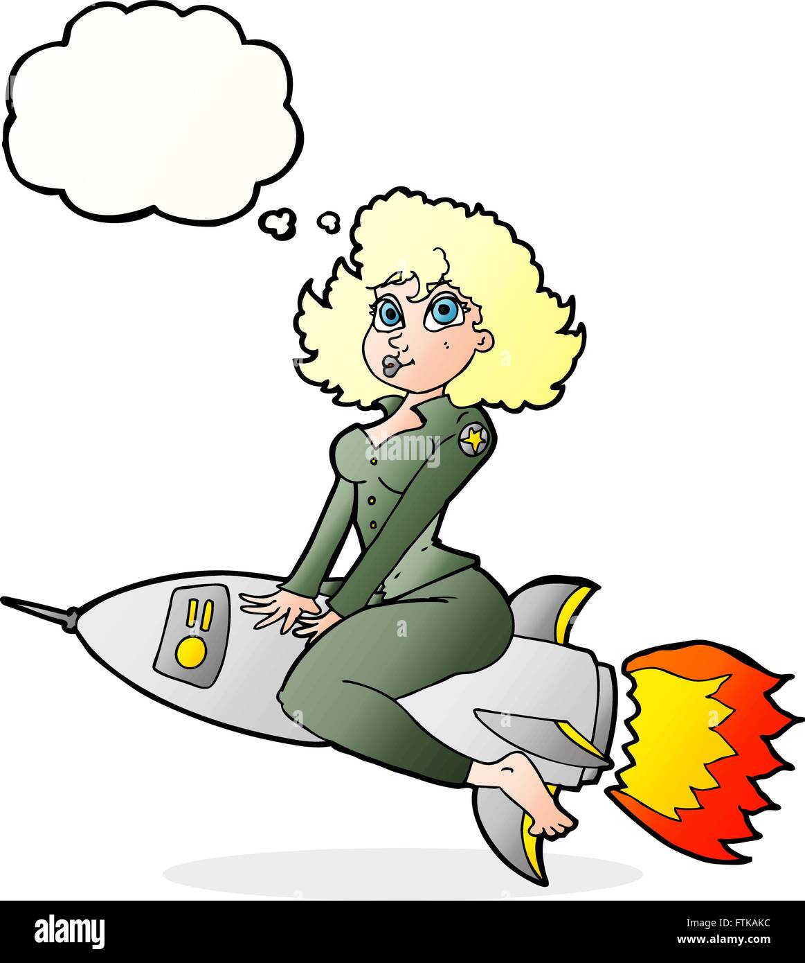 Retro pin up missile Stock Vector Images - Alamy