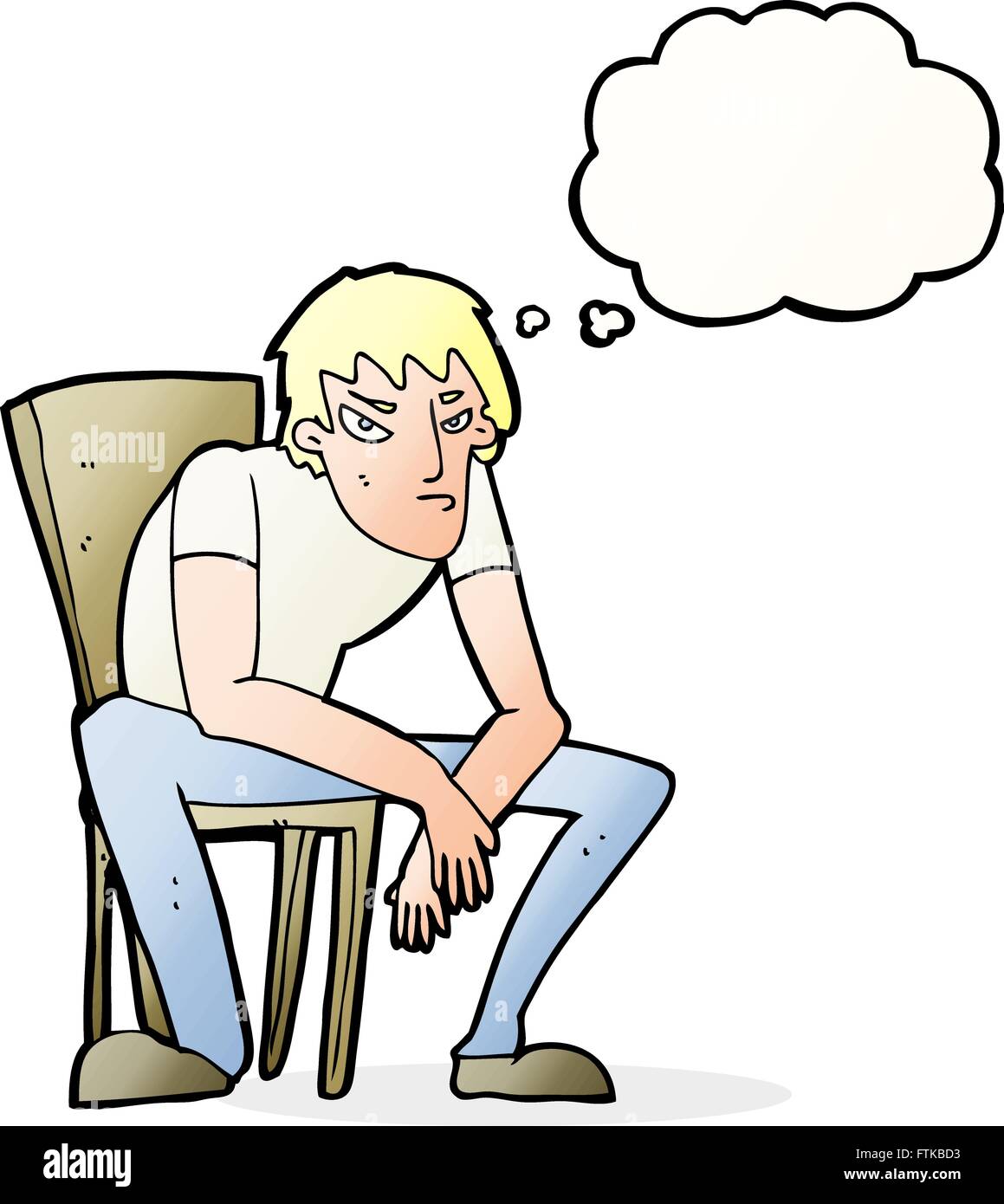 Cartoon dejected man Stock Vector Images - Alamy