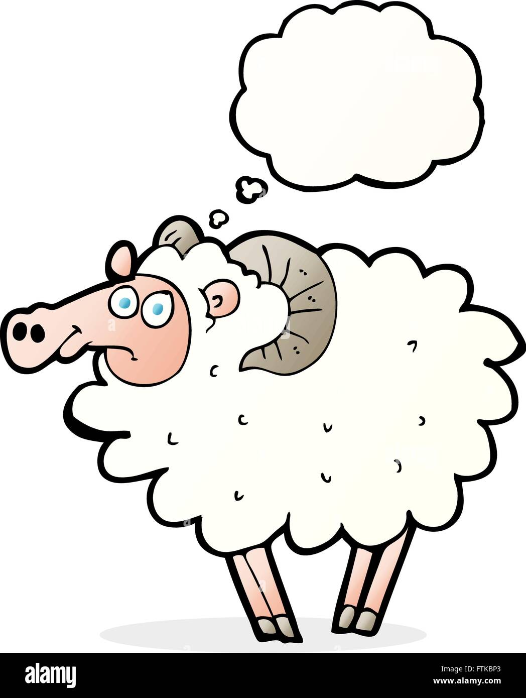 cartoon ram with thought bubble Stock Vector Image & Art - Alamy