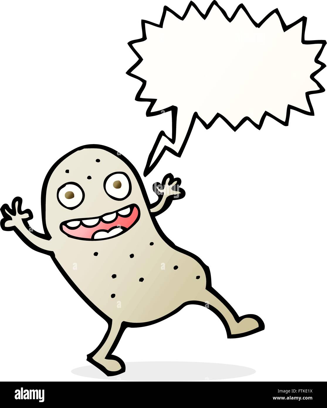 cartoon potato with speech bubble Stock Vector Image & Art - Alamy