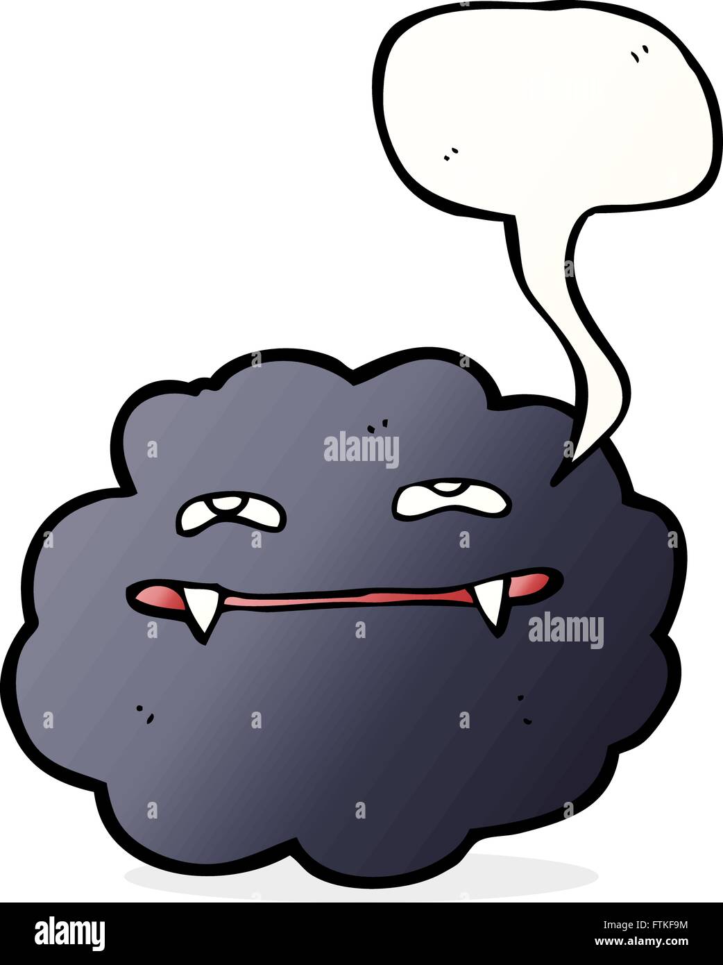 cartoon vampire cloud with speech bubble Stock Vector Image & Art - Alamy