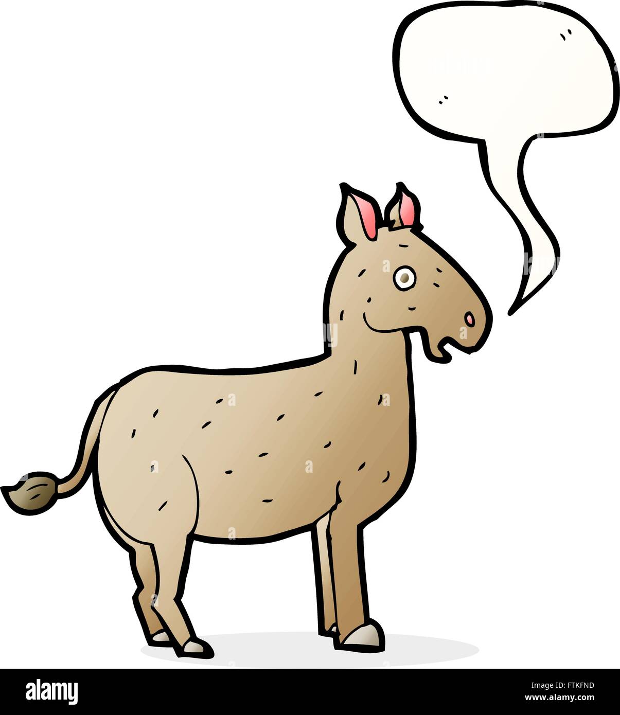 cartoon mule with speech bubble Stock Vector Image & Art - Alamy