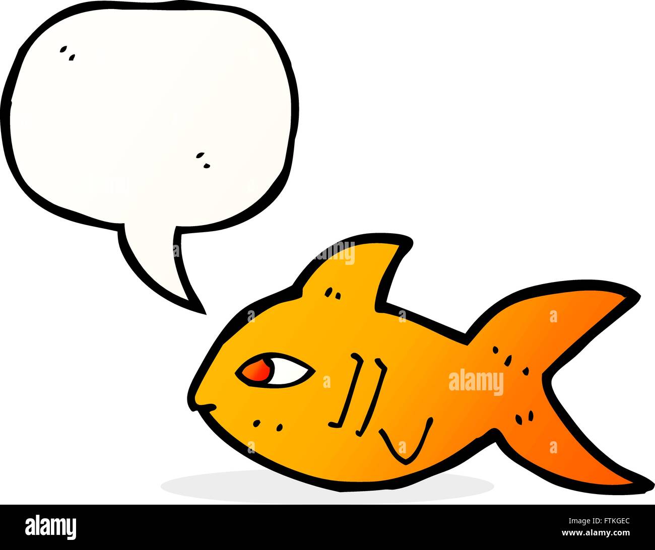 cartoon fish with speech bubble Stock Vector Image & Art - Alamy