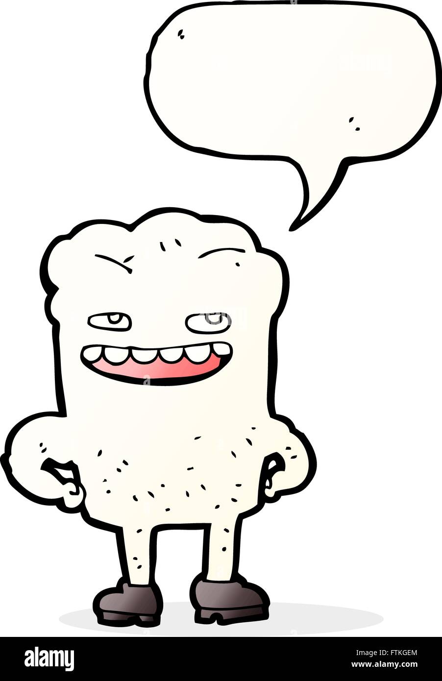 cartoon tooth with speech bubble Stock Vector Image & Art - Alamy