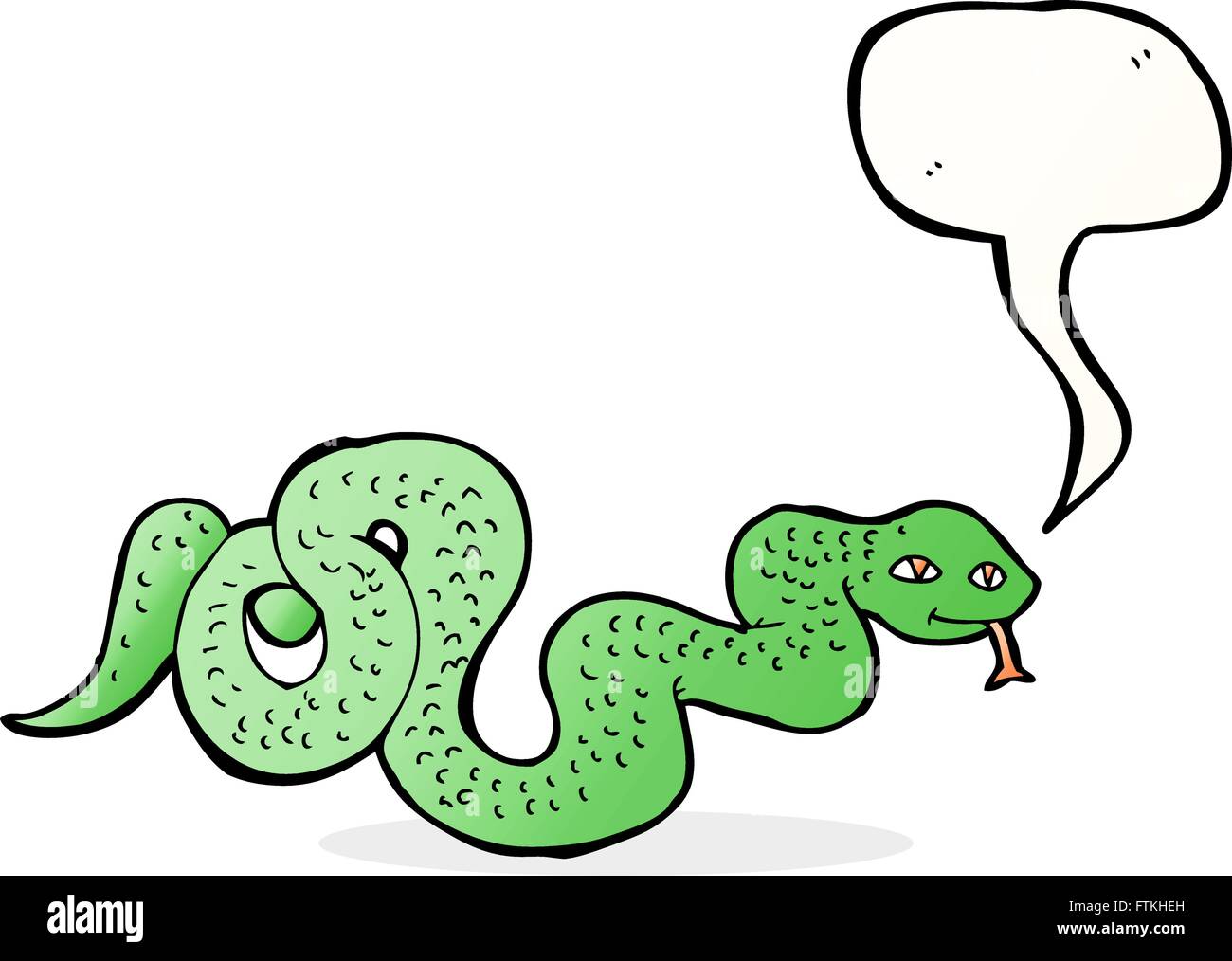 cartoon snake with speech bubble Stock Vector Image & Art - Alamy
