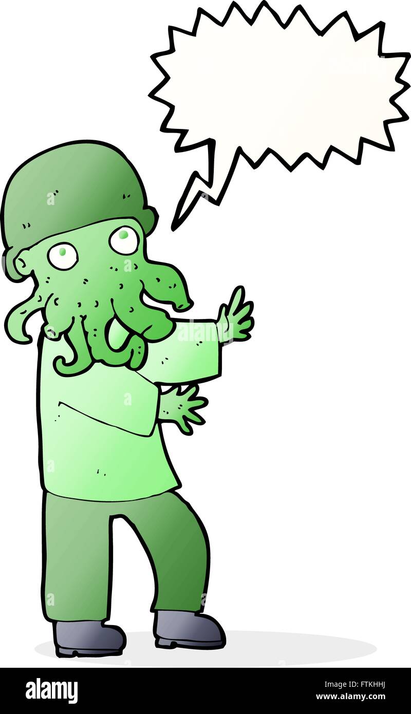 cartoon monster man with speech bubble Stock Vector Image & Art - Alamy