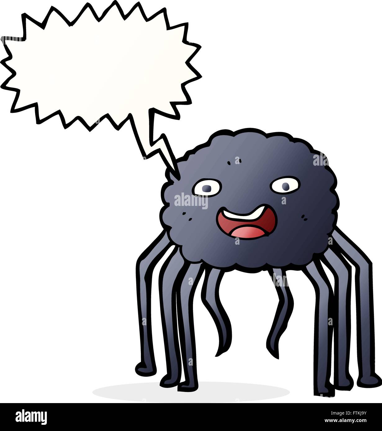 cartoon spider with speech bubble Stock Vector Image & Art - Alamy