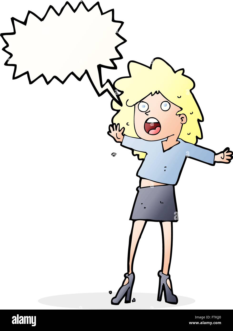 Having trouble speaking Stock Vector Images - Alamy