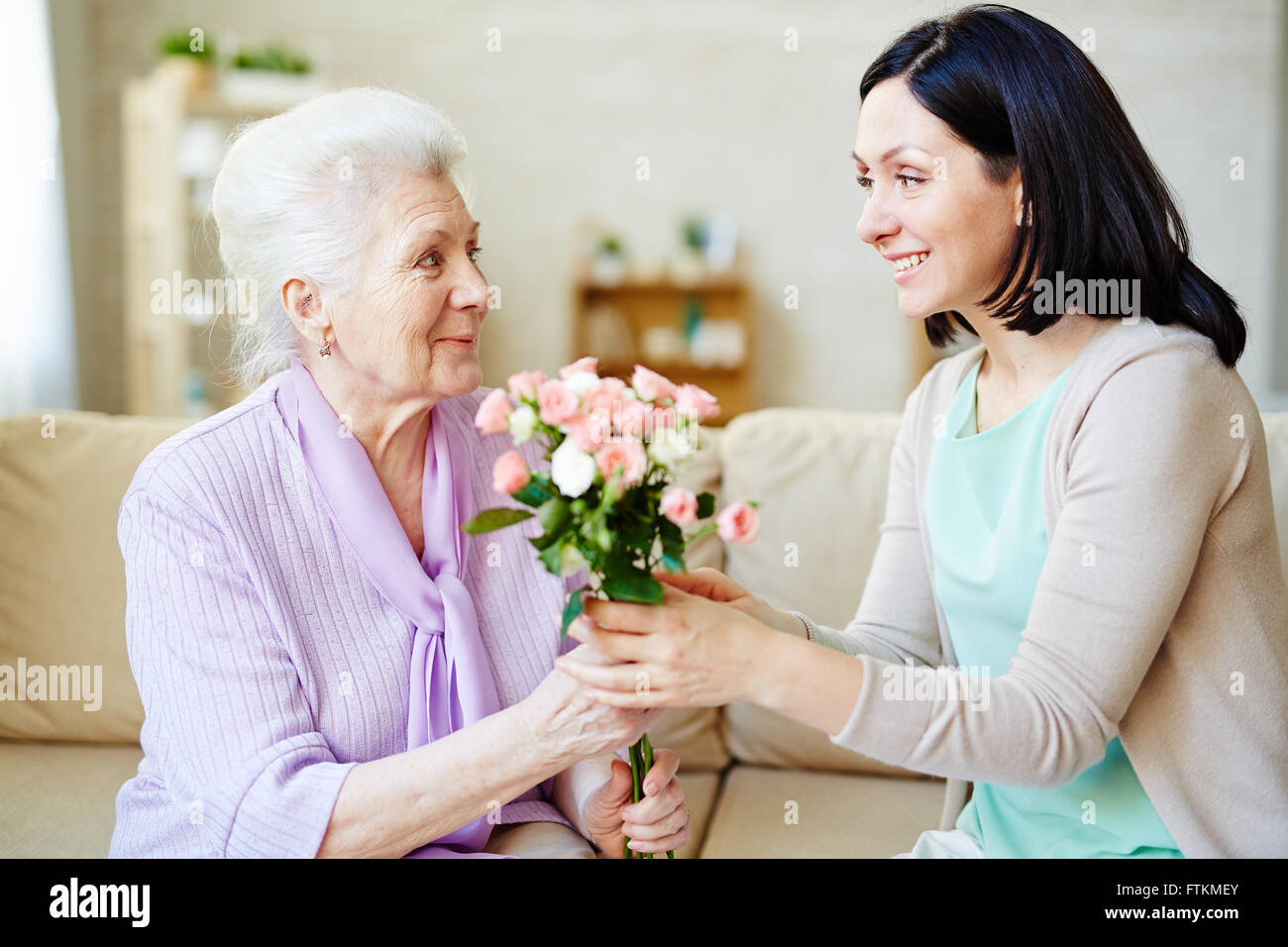 Roses for mum Stock Photo - Alamy