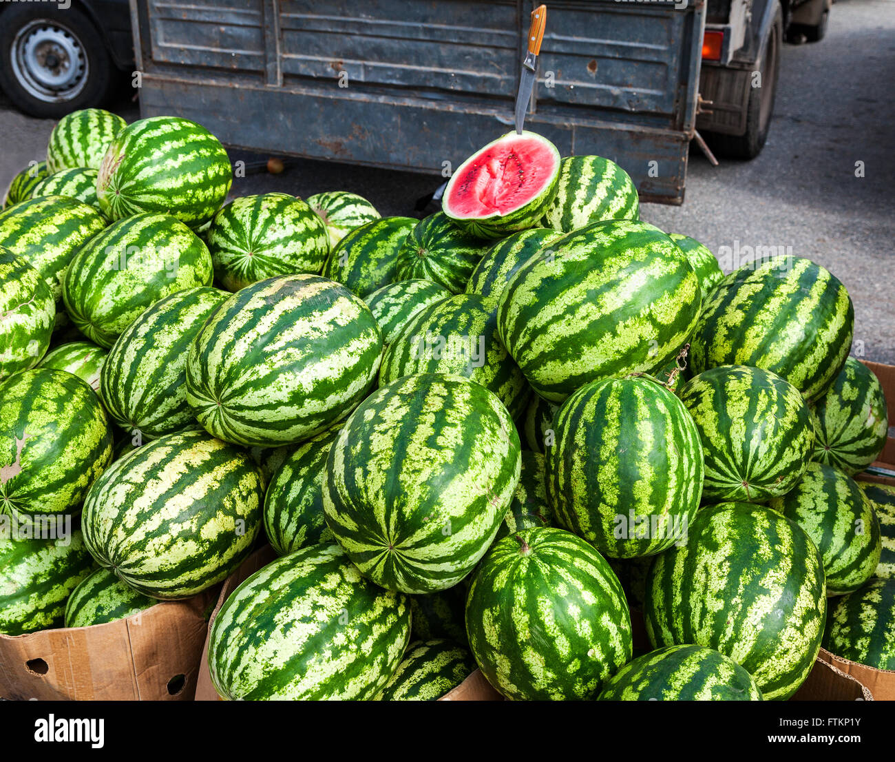 Cultivation of watermelons hi-res stock photography and images - Alamy