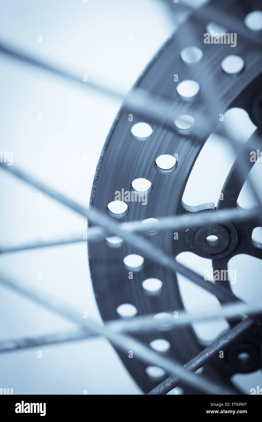 Color image of the brake disc of a motorcycle Stock Photo - Alamy