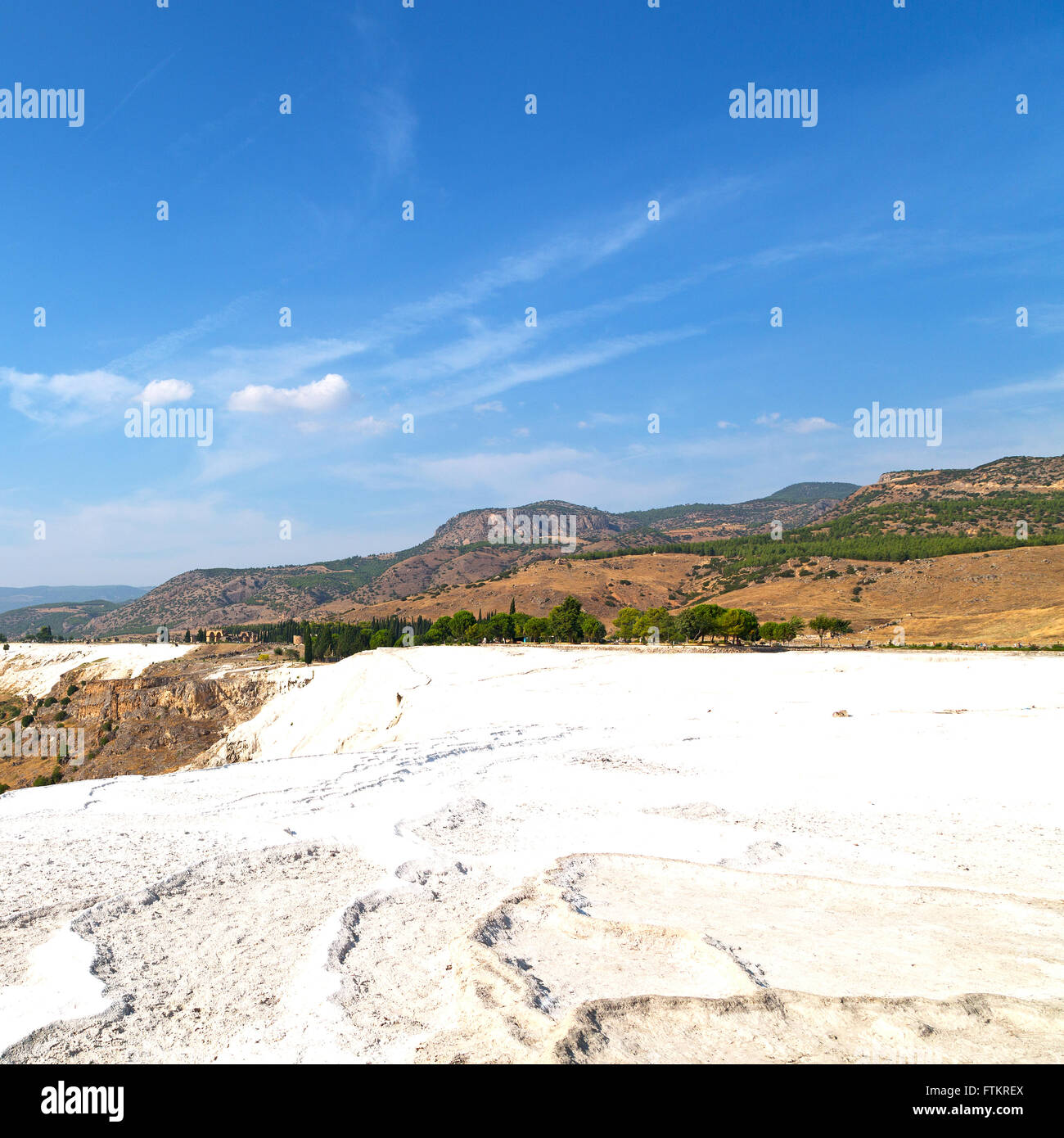unique abstract in pamukkale turkey asia the old calcium bath and ...