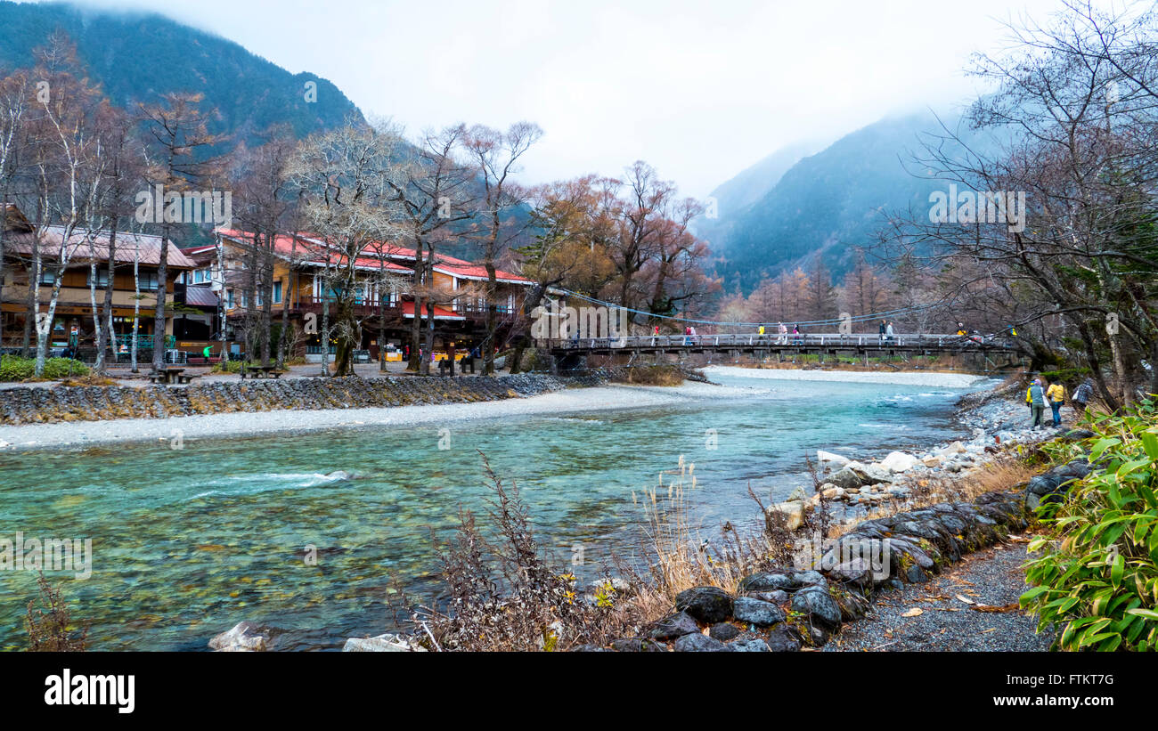 The fall season of kamikochi national park, Japan Stock Photo - Alamy