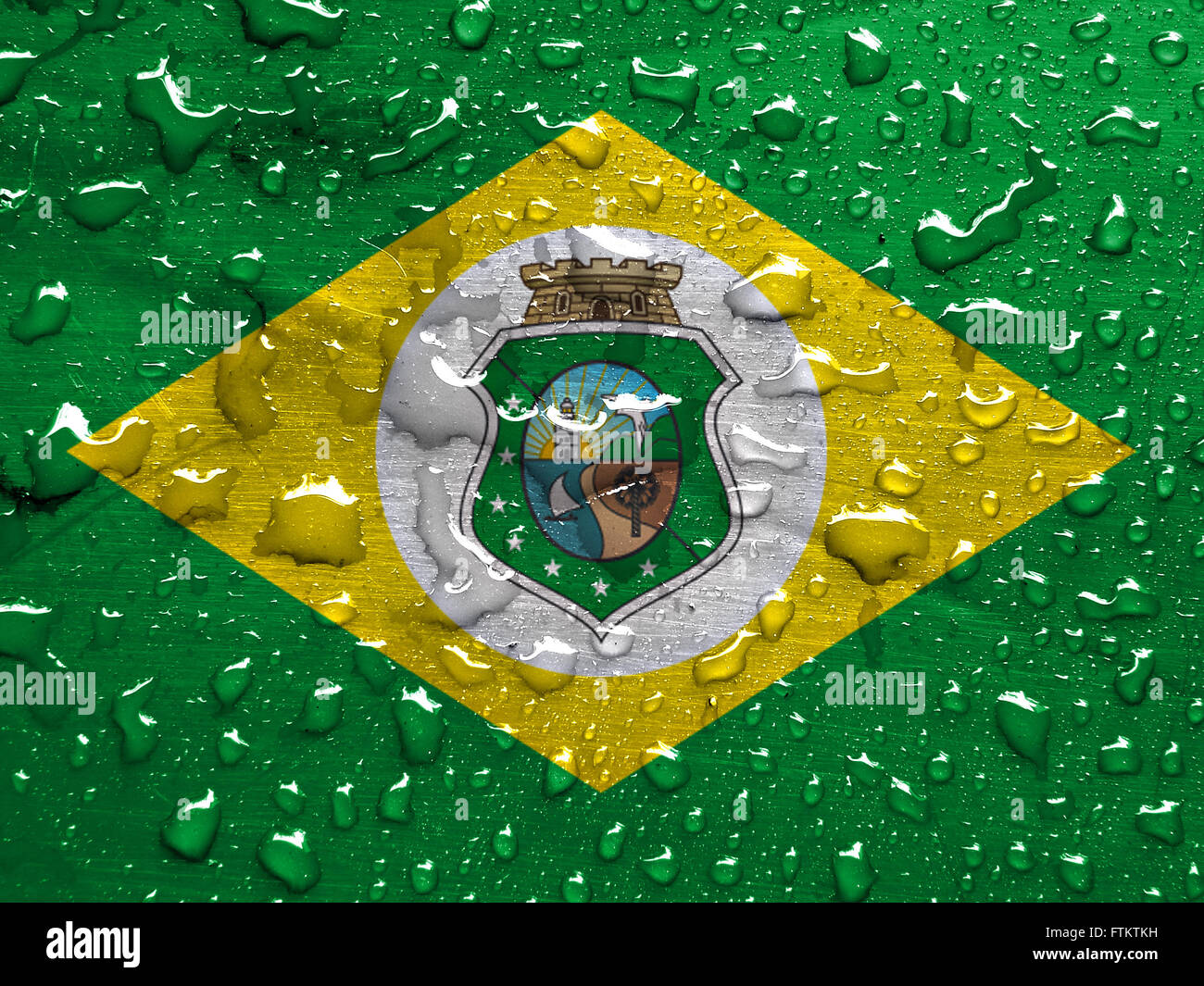 State of Ceara flag with rain drops Stock Photo - Alamy