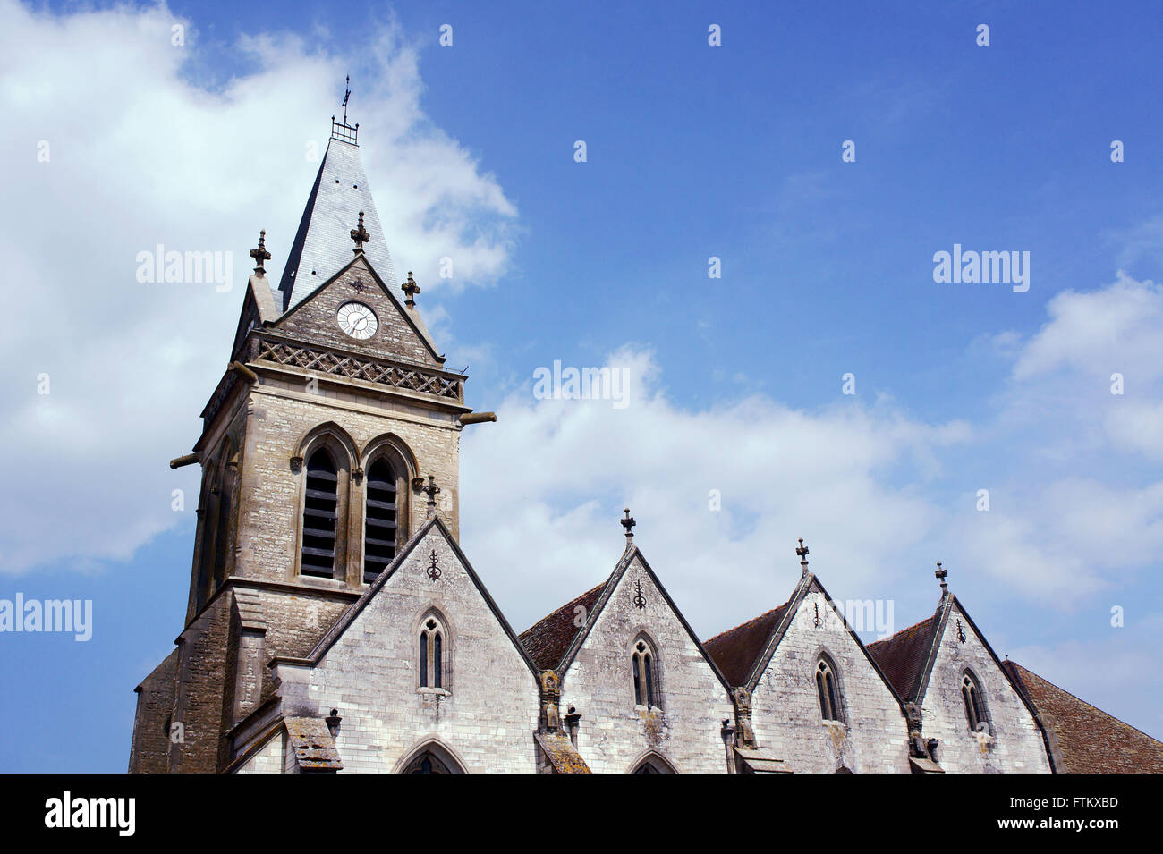 Medieval parish church in Champagne, France Stock Photo - Alamy