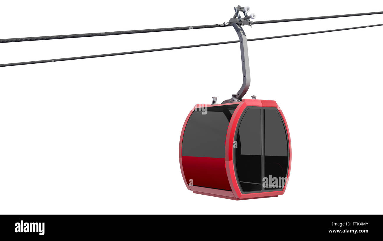 Illustration of Cableway Stock Photo - Alamy