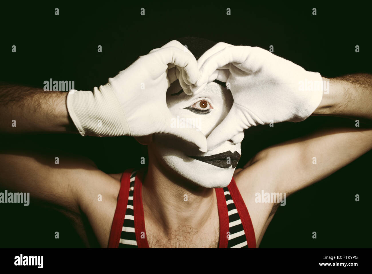 Face sad mime actor stage hi-res stock photography and images - Alamy