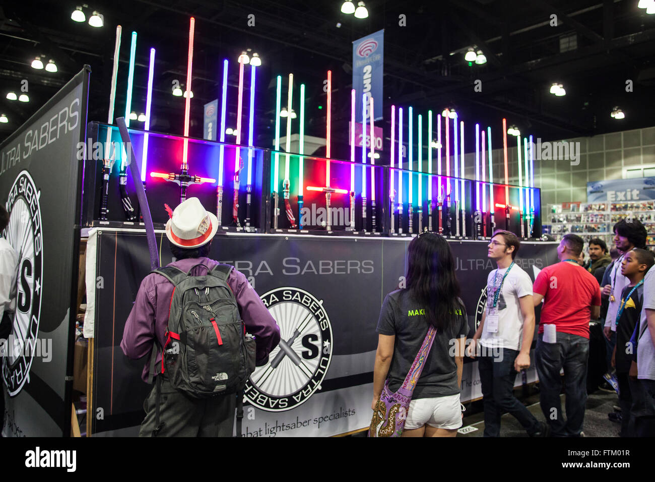 WONDERCON: Los Angeles, March 25 - 27, 2016. Ultra Sabers booth ...